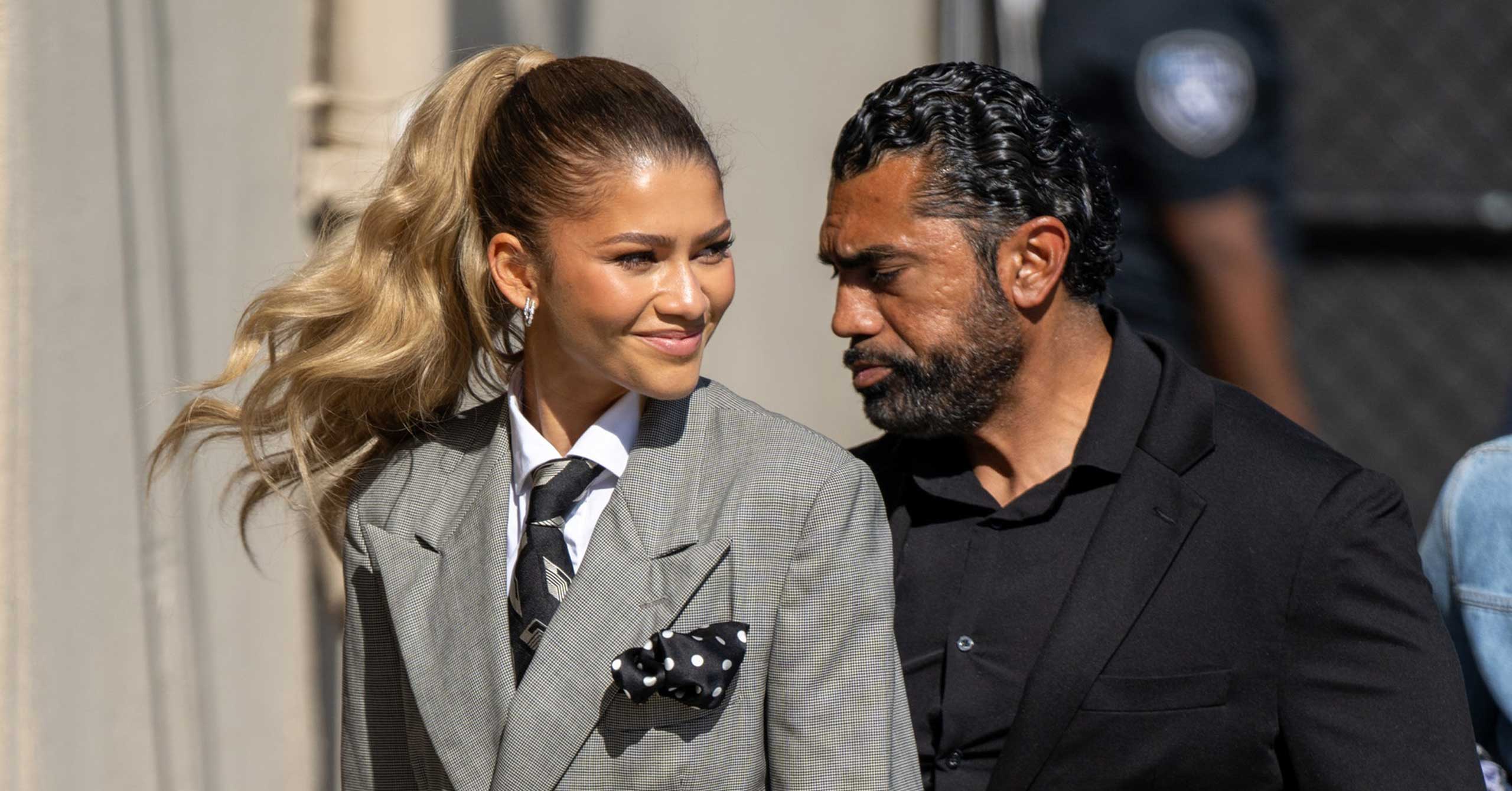 Zendaya Pairs A ’90s French Manicure With Vintage Tailoring